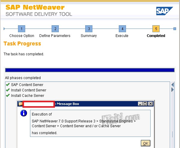 SAP Content & Cache Server Installation Steps